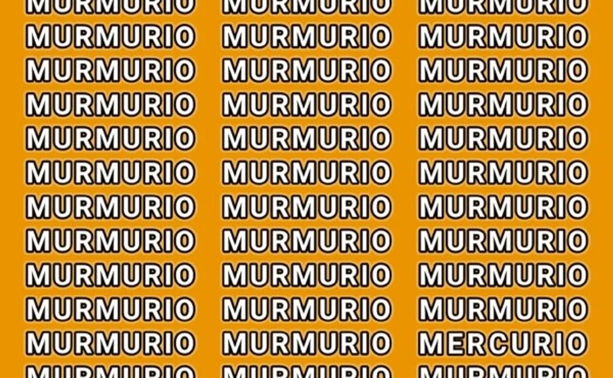 Poca gente lo logra: encuentra la palabra MERCURIO en 30 segundos - Bolavip