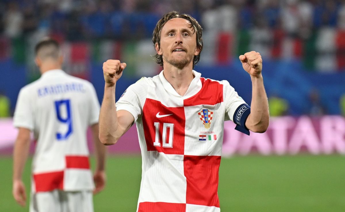 Euro 2024: Luka Modric in tears as he scores for Croatia shortly after ...