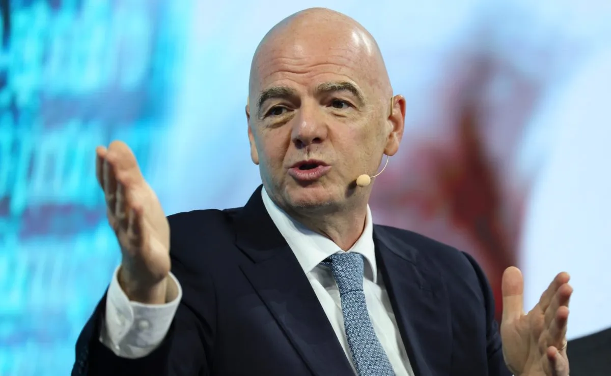 FIFA president Gianni Infantino breaks silence on chaotic scenes during ...