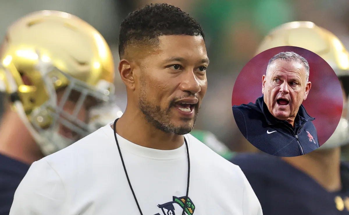Irish HC Marcus Freeman turns heads with bold statement on Sam Pittman ...