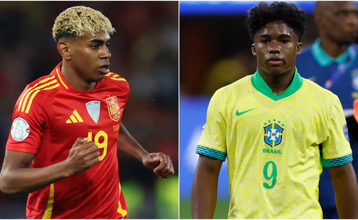 Why are Lamine Yamal and Endrick not playing today in Spain vs Brazil ...