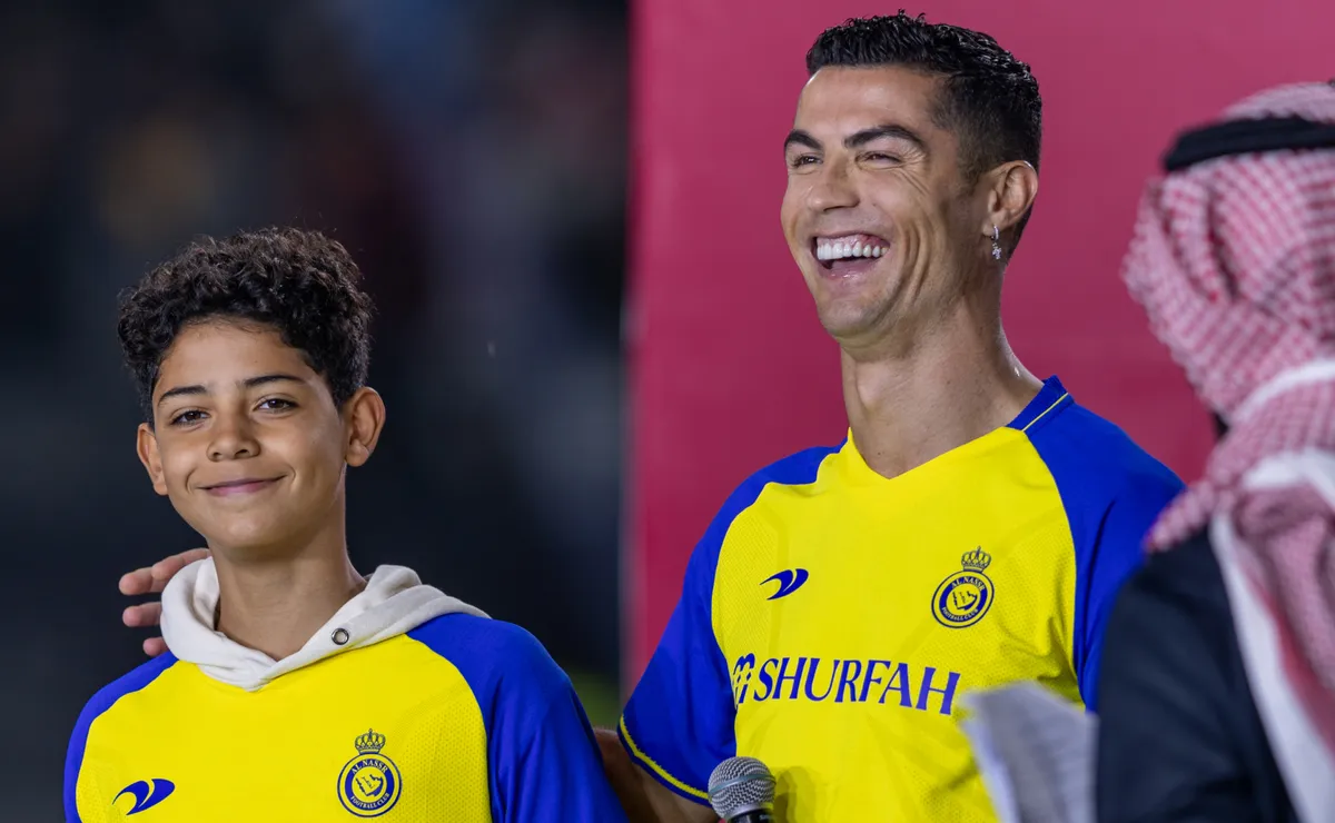 Cristiano Ronaldo Jr follows in his father footsteps with another ...