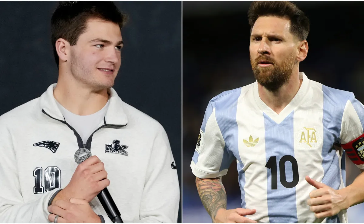 Patriots QB Drake Maye declares himself a fan of Messi and three more ...