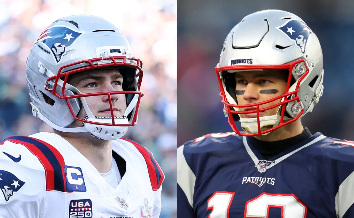 How many rings had Tom Brady won at Drake Maye’s age? Patriots QB loses ...
