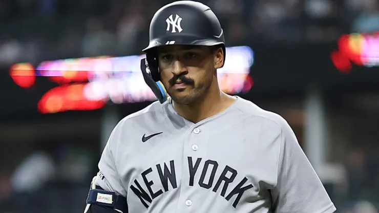 NY Yankees' Aaron Boone provides update after Trent Grisham exits with ...
