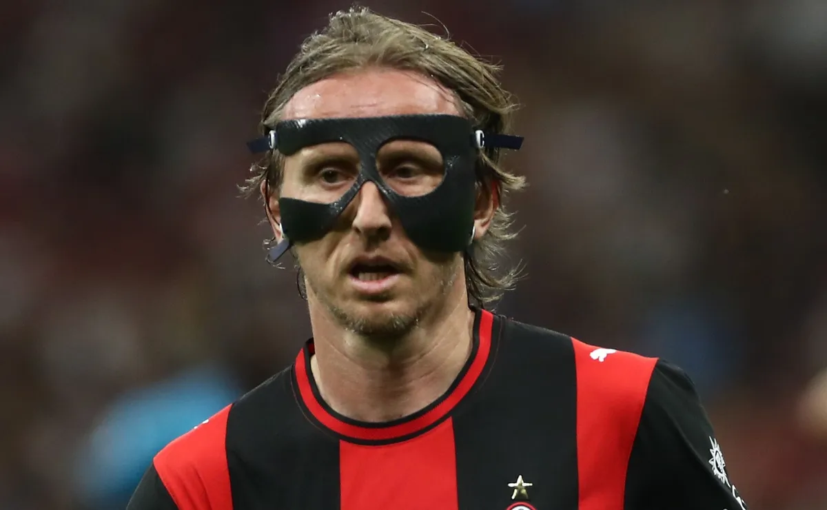 Why is Luka Modric wearing a face mask in international friendly ...