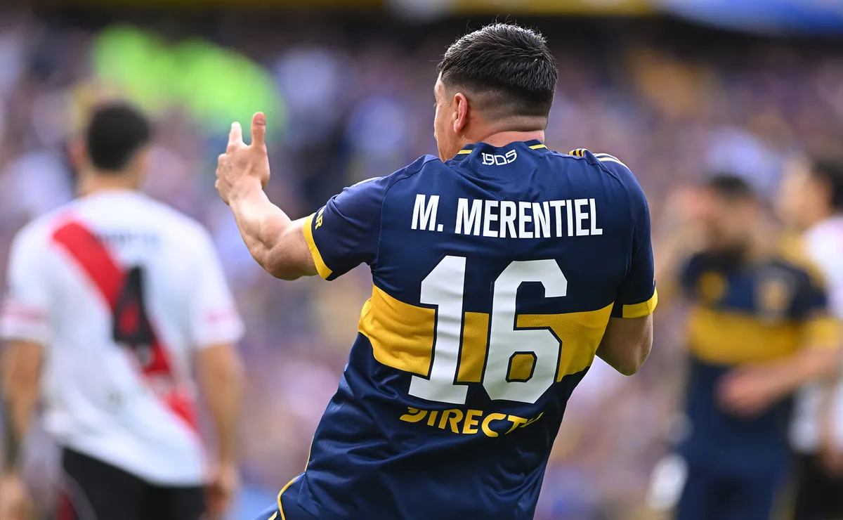 Miguel Merentiel reveló a quién le dedicó su festejo en el Superclásico ...