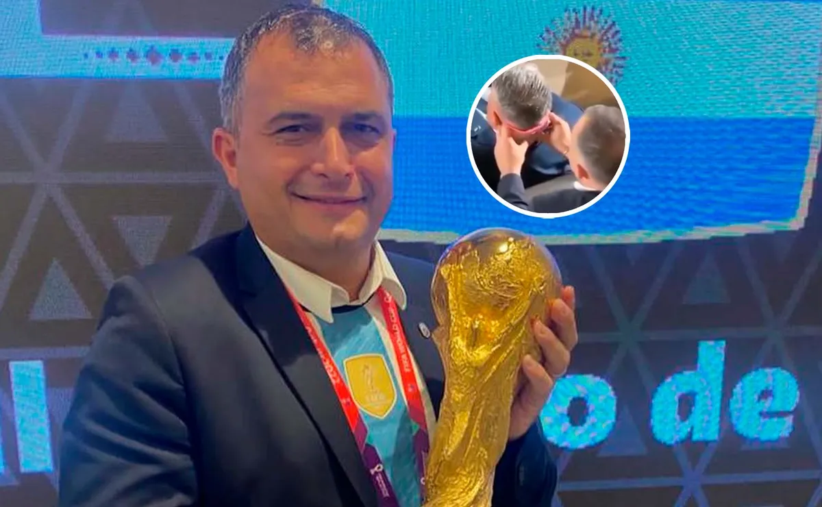 Luciano Nakis explicó por qué le secó la nuca al Chiqui Tapia: "Lo ...