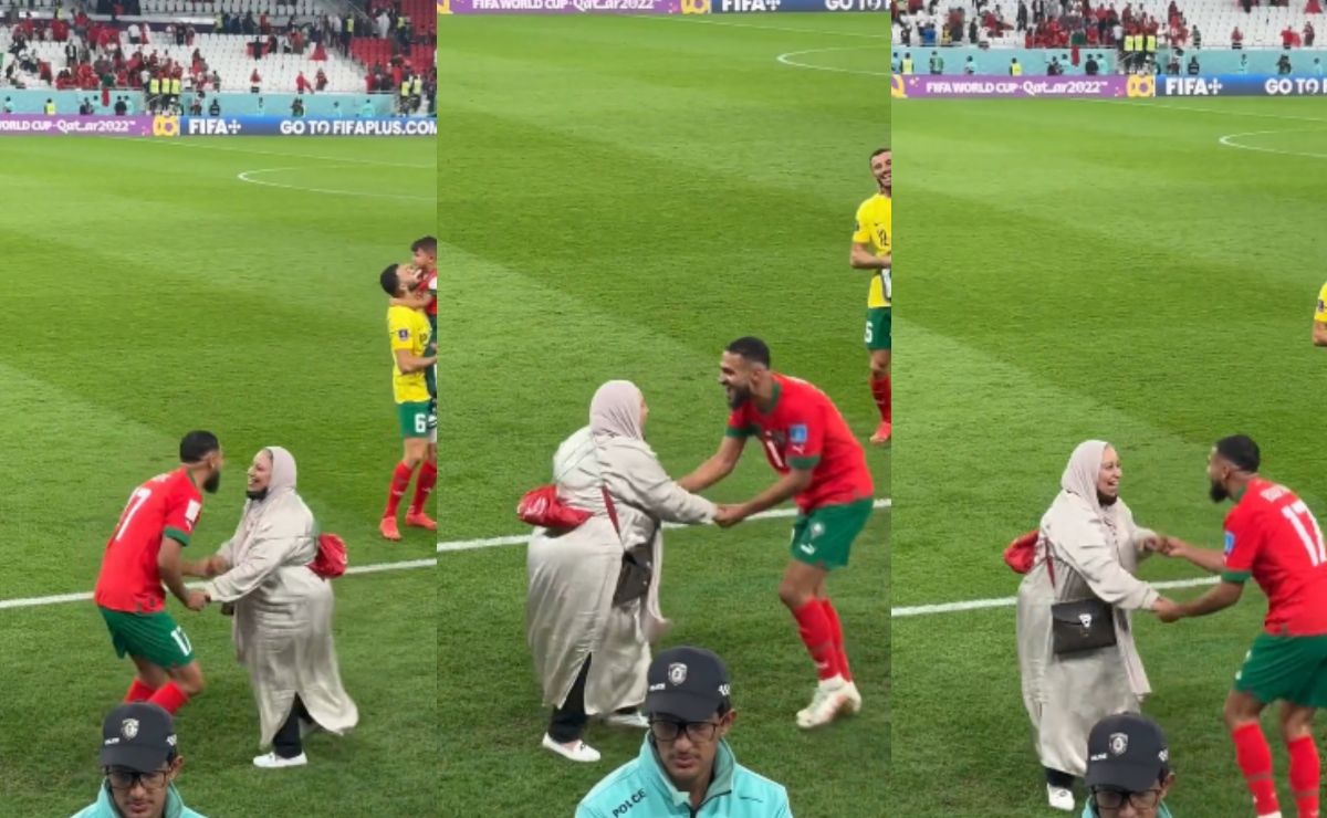 La emotiva celebración de Sofiane Boufal con su madre tras ganarle a ...