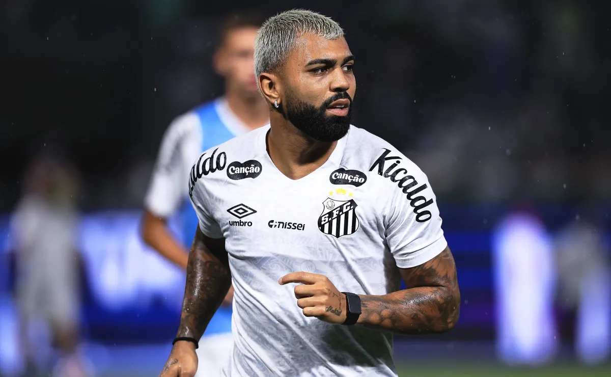 Gabigol será titular pelo Santos contra o Corinthians